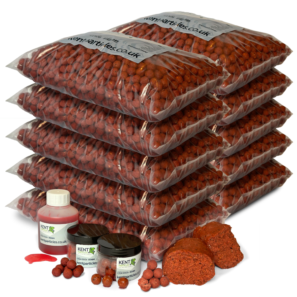 Kent Particles Spicy Sausage 50kg Boilie Deal | Carp Boilies | Kent ...